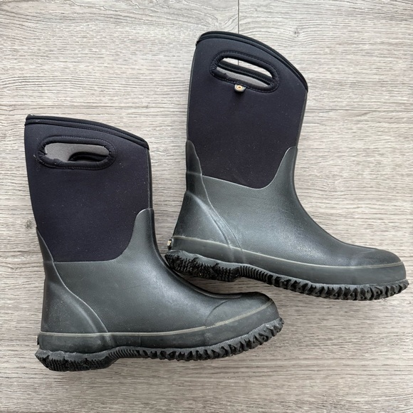 Bogs | Shoes | Bogs Black Waterproof Winter Rain Boots | Poshmark